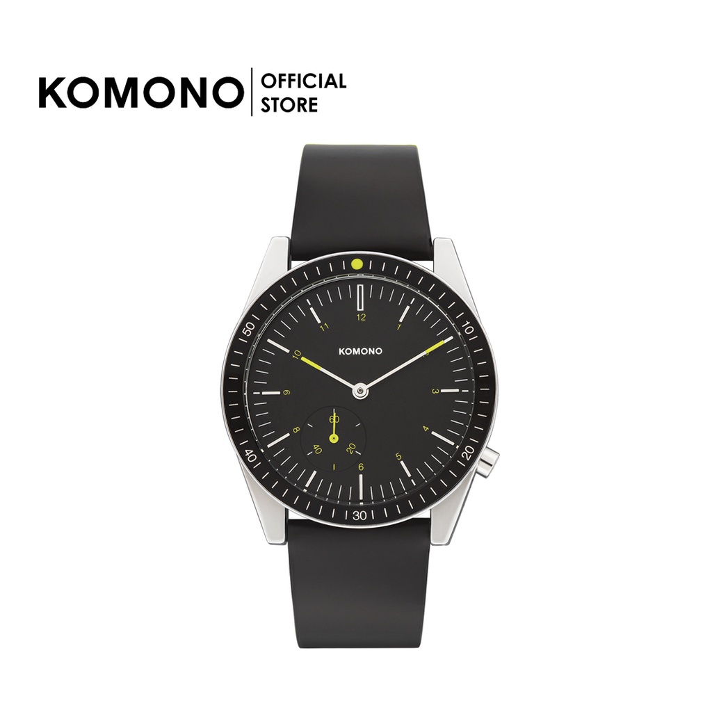 KOMONO Watch Ray Legacy Leather Black นาฬิกาผู้ชาย หน้าปัดกลม สายหนัง ...