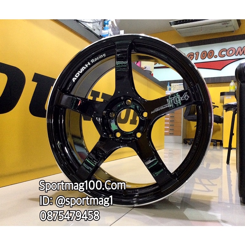 ล้อแม็กซ์ Advan TC4 สีดำขอบเงา 8.5-18นิ้ว 5รู114 ET35 [18789] | Shopee Thailand