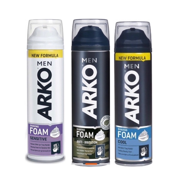 *พร้อมส่ง*โฟมโกนหนวด Arko Men Shaving Foam Sensitive นำเข้าจากตุรกี ...