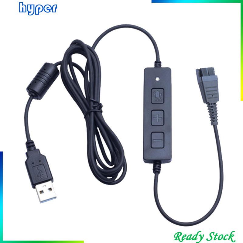 Headset Quick Disconnect Qd Connector to USB Plug for Jabra | Shopee ...