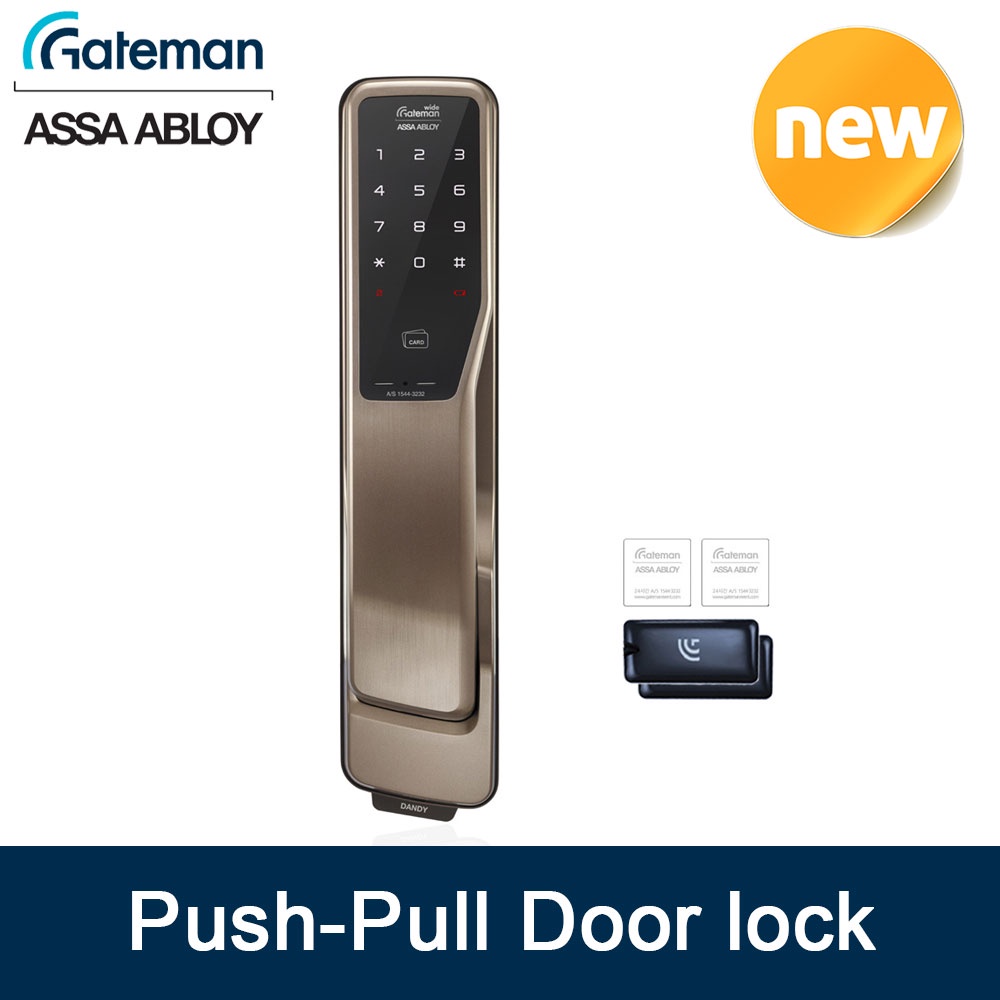 Gateman DANDY Push-Pull Digital Door Lock Smart Touch Key Pad Password ...