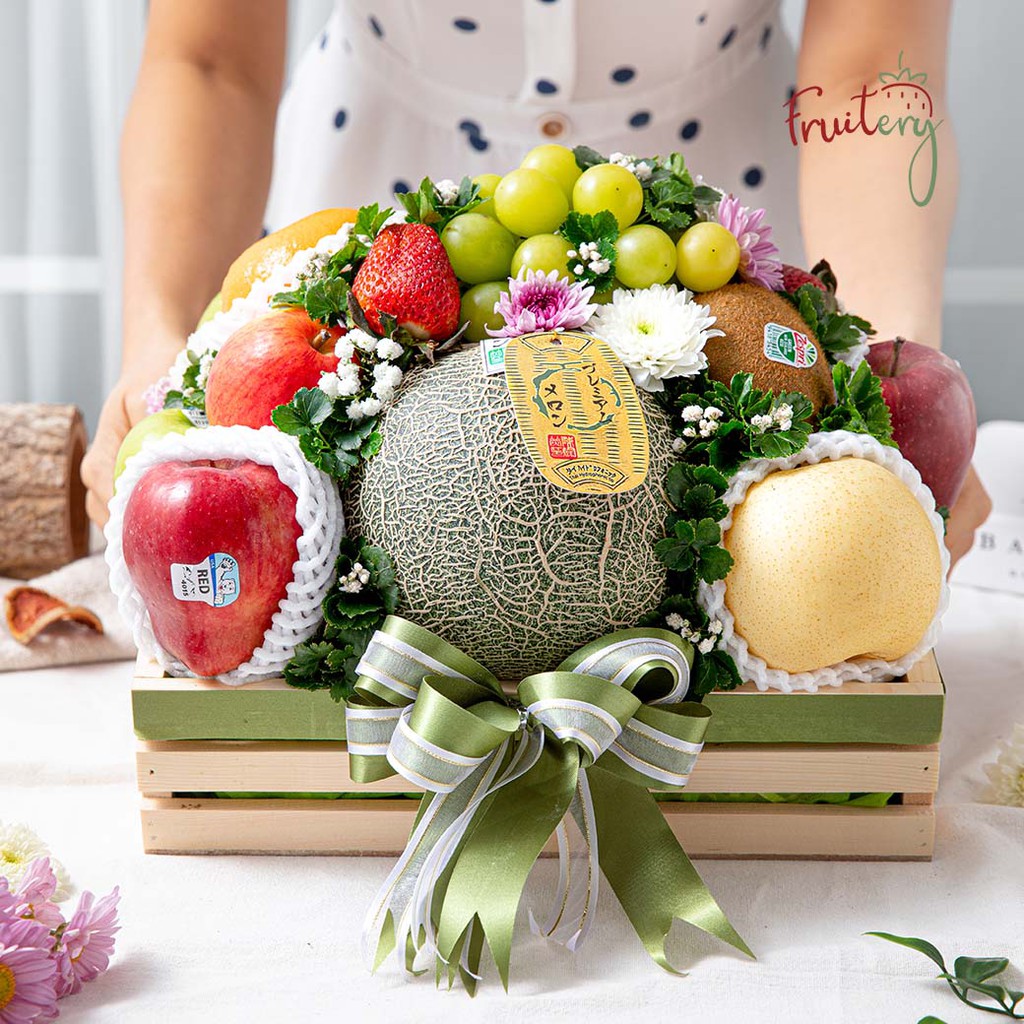 กระเช้าผลไม้ Fruitery Set H | Shopee Thailand
