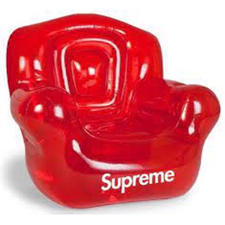 ห่วงยาง ห่วงยางแฟนซี สระว่ายน้ำ โซฟาลม supreme inflatable chair สีแดง ...