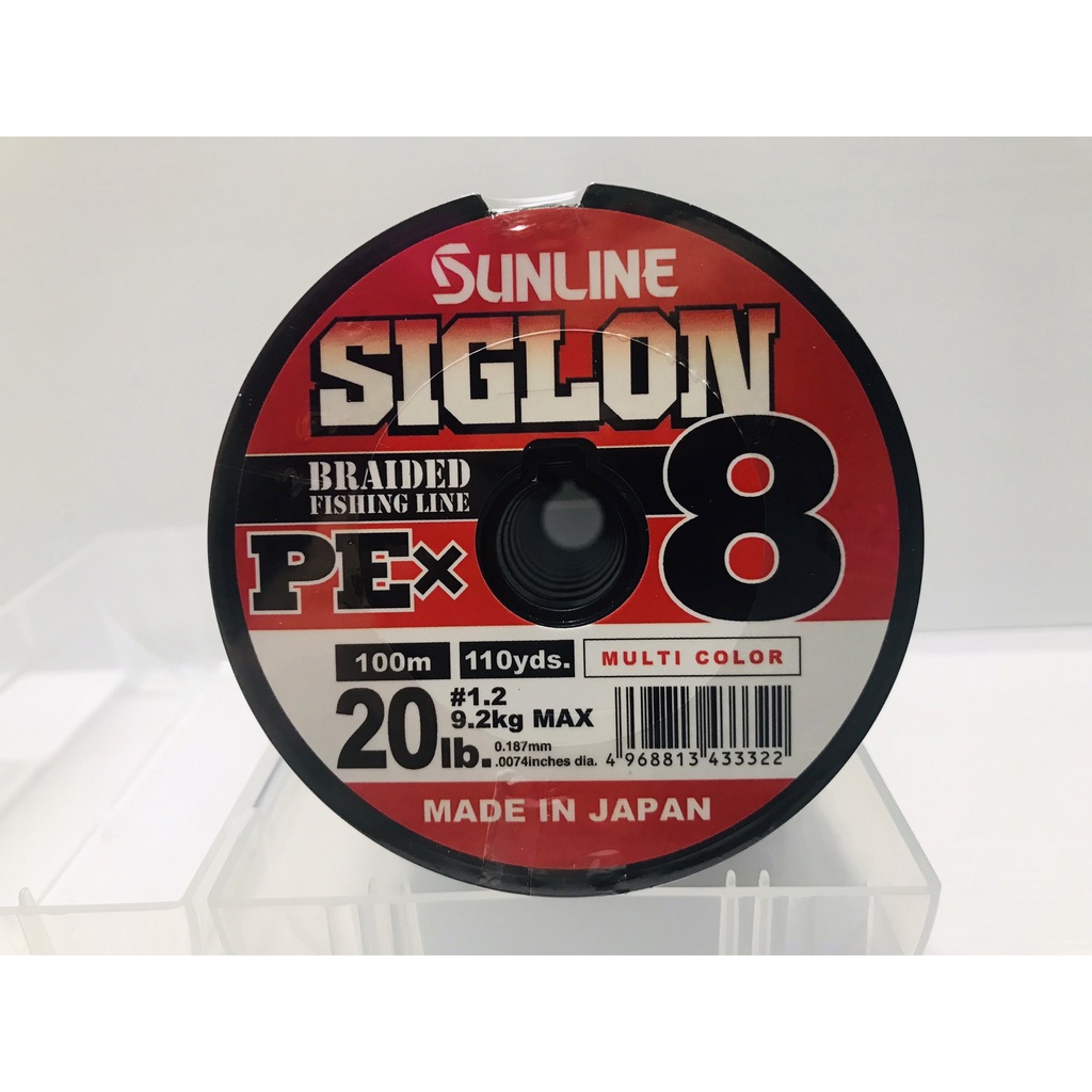 สาย Sunline Siglon Braided Fishing Line PEx8 / สาย PE Sunline Siglon ถัก 8 ม้วนละ 100 เมตร ...