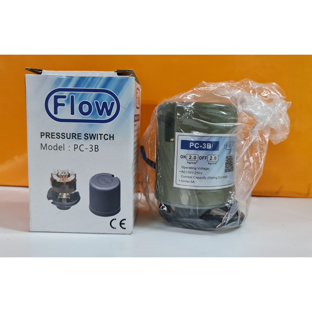 Pressure Switch สวิตซ์ แรงดันปั๊มน้ำ Flow MODEL PC-3B ขนาดแรงดัน 2.0 ...