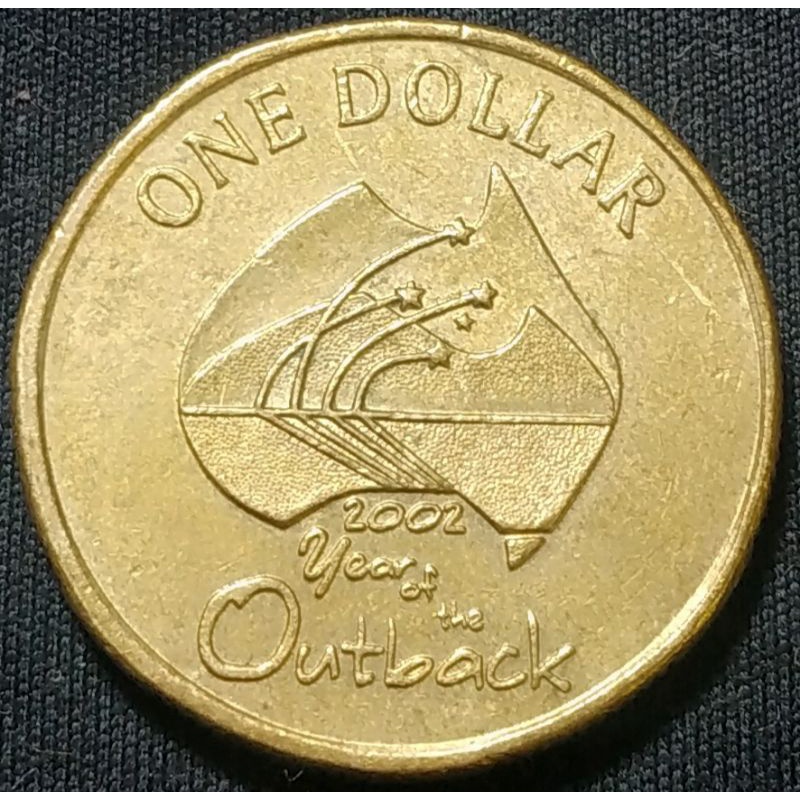 ออสเตรเลีย (Australia), ปี 2002, 1 Dollar, Queen Elizabeth II, Year of ...