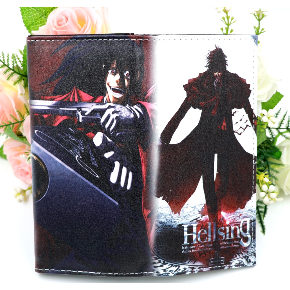 กระเป๋าสตางค์ หนัง PU ใบยาว สามารถพับได้ ลายการ์ตูนอนิเมะ Hellsing Alucard Bifold | Shopee Thailand