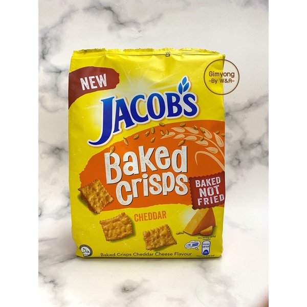 ขนมขบเคี้ยว Jacob’s Baked Crisps จาค๊อป แครเกอร์อบกรอบ มี 3 รส ห่อใหญ่ ...