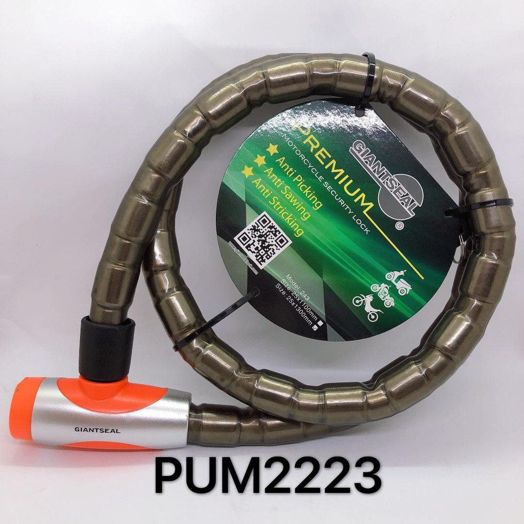 Giantseal Rantai Cable Lock 25x1300mm | Shopee Thailand