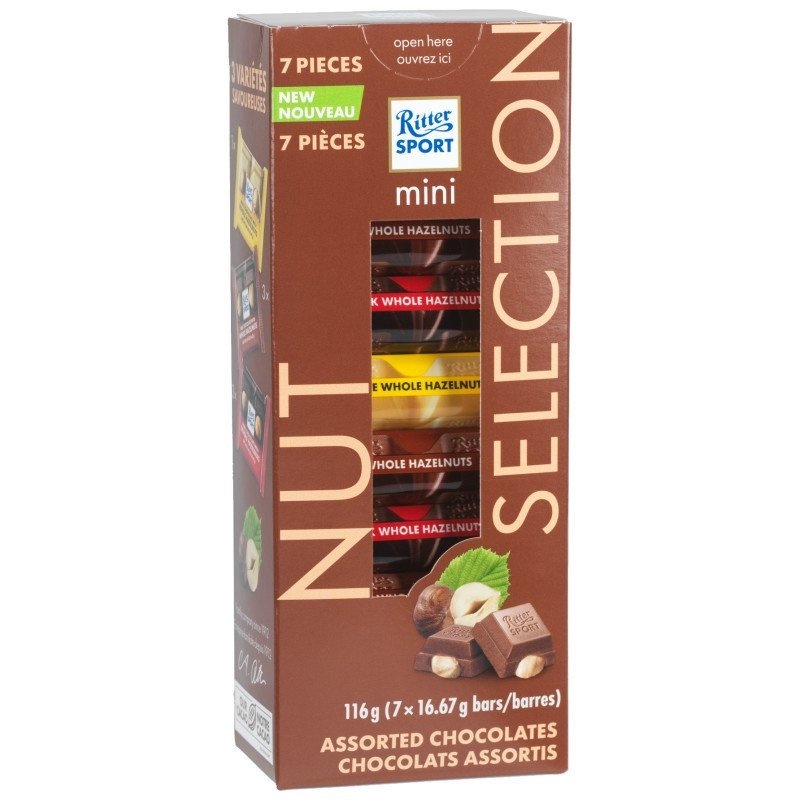 ริตเทอร์ สปอร์ต มินิ Ritter Sport Mini (116/133/150 กรัม) มี 7 แบบให้ ...