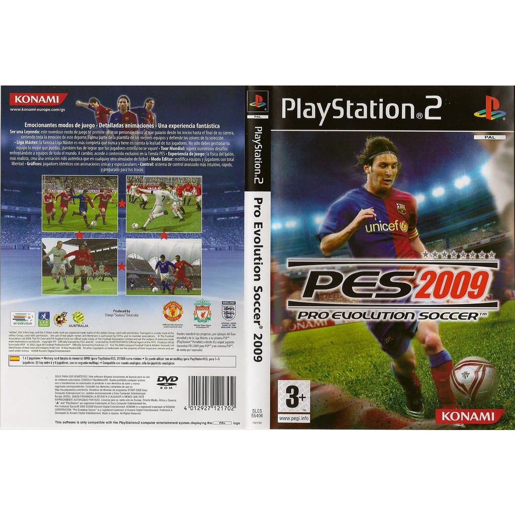แผ่นเกมส์ PS2 PES Pro Evolution Soccer 2009 คุณภาพ ส่งไว (DVD) | Shopee ...