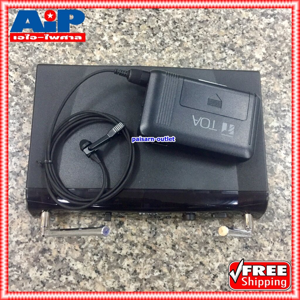 TOA WS-5325M SETไมค์ลอยหนีบ ไมค์โครโฟนแบบหนีบไร้สาย คลื่น UHF WS5325M WS 5325 M เอไอ-ไพศาล ...