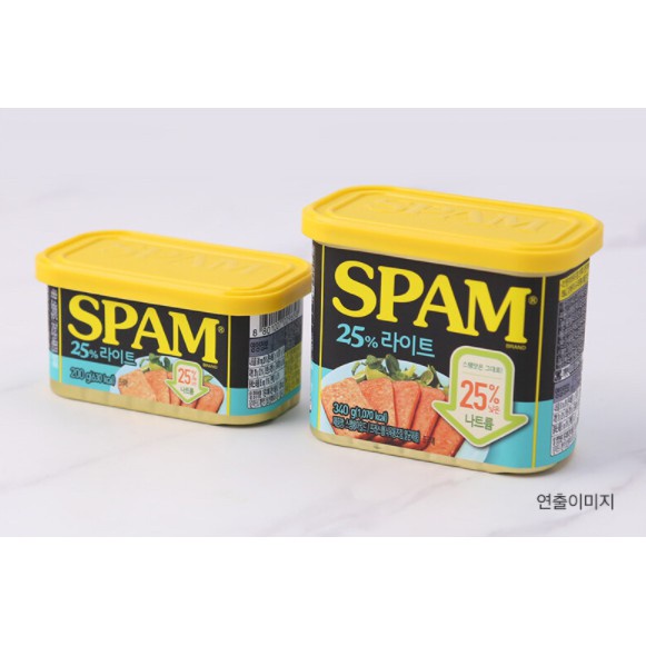 cj spam สูตร light 25% ลดเค็ม แฮมกระป๋อง 340g/300g/200g/80g. แฮมหมูกระป๋อง 스팸마일드 | Shopee Thailand