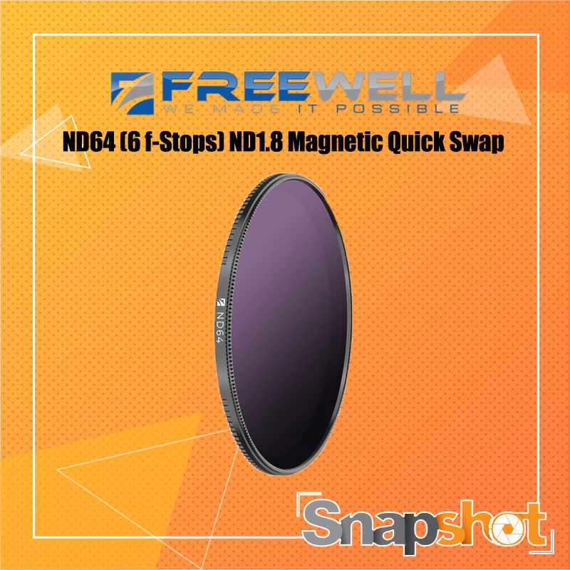 FREEWELL ND64 (6 f-Stops) ND1.8 Magnetic Quick Swap System Filter ...