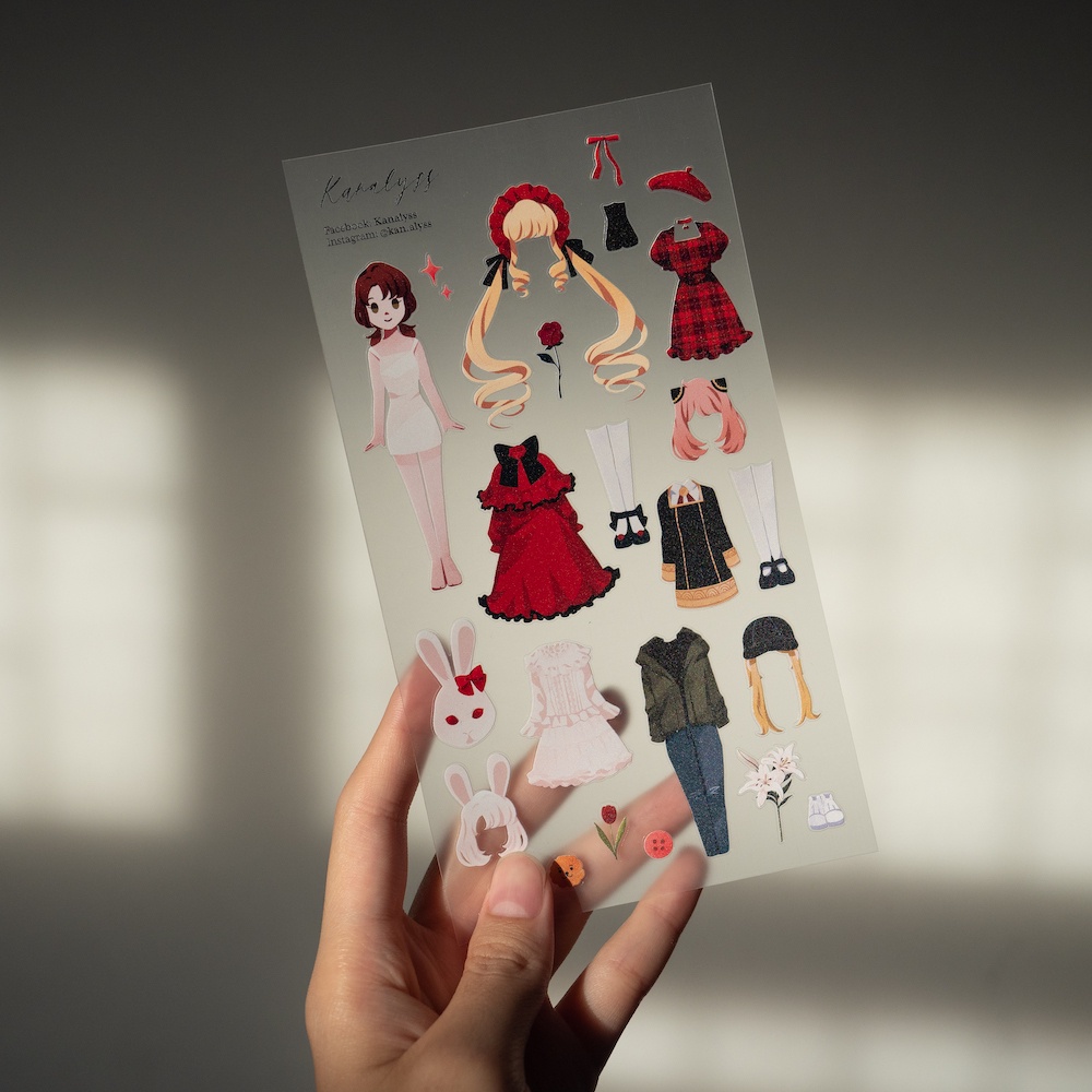 Kanalyss Cosplay Dress-up Sticker สติกเกอร์แต่งตัวเจสซี่ | Shopee Thailand