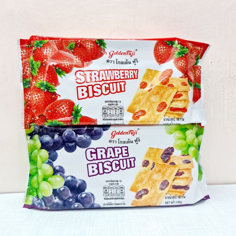 ขนมปังกรอบหน้า บิสกิต ตรา โกลเด้น ฟูจิ Golden Fuji Layer Biscuits 140g ...