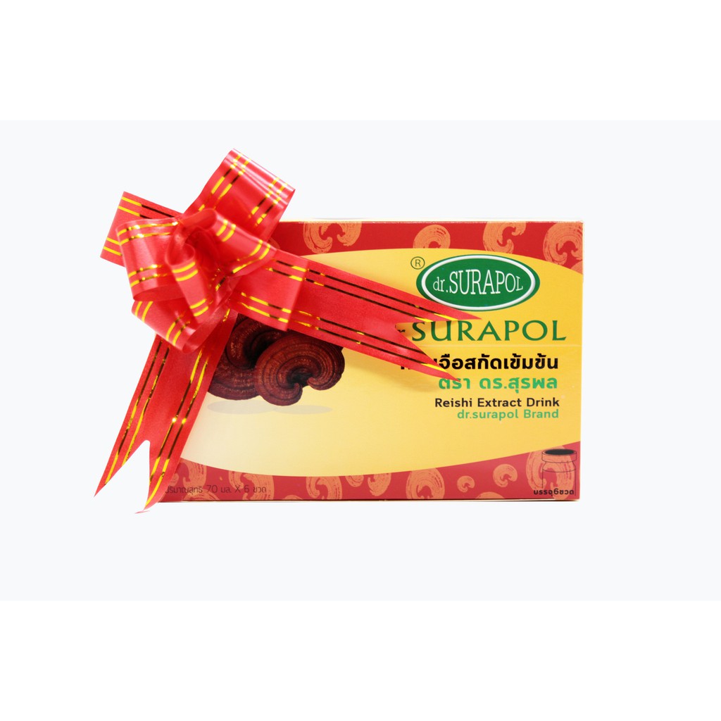 dr.surapol เครื่องดื่มหลินจือสกัดเข้มข้น ตรา ดร.สุรพล 70 มล. 1 กล่อง บรรจุ 6 ขวด | Shopee Thailand