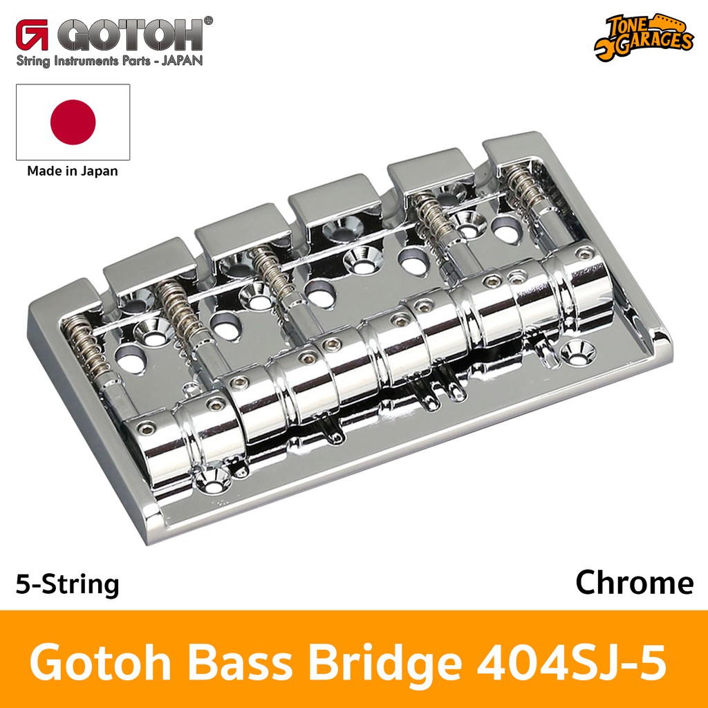 Gotoh 404SJ-5 5-String Bass Bridge Multi-Tonal Series หย่องเบสไฟฟ้า 5 สาย Made in Japan | Shopee ...