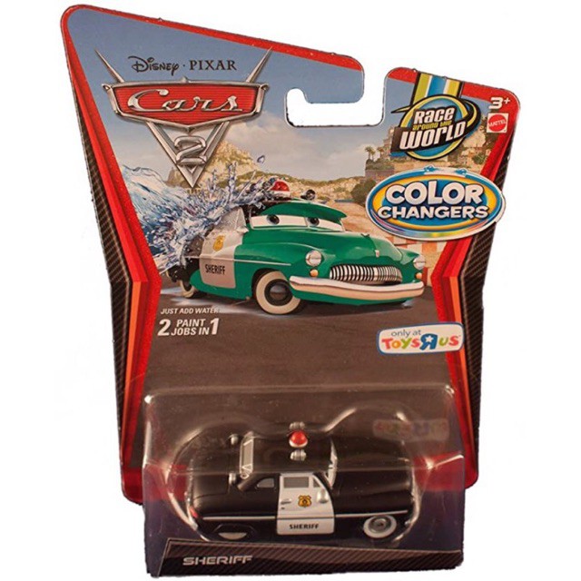 Disney Cars Race Around The World Color Changers Sheriff Rare #คาร์ ...