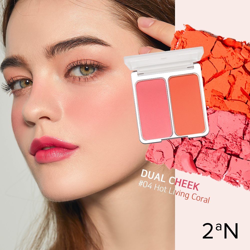 2aN Dual Cheek blush palette พร้อมส่ง | Shopee Thailand