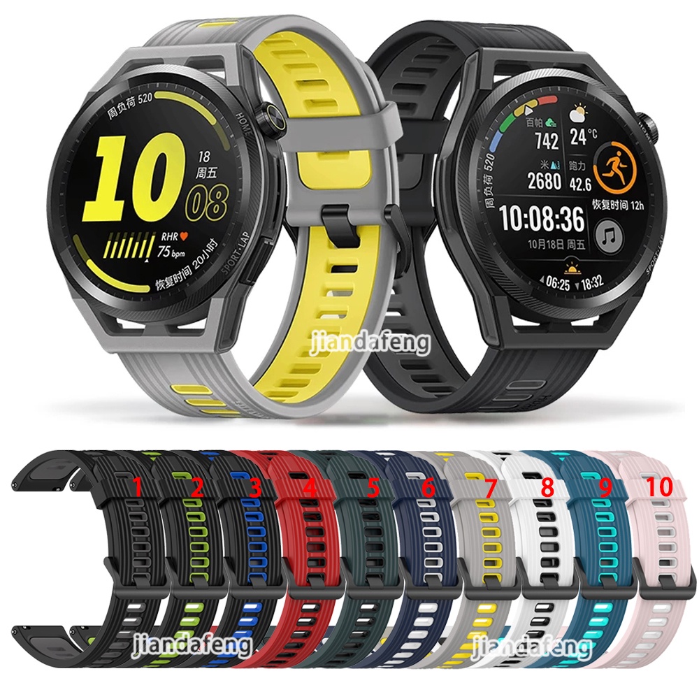 สายนาฬิกาข้อมือซิลิโคน กันน้ํา ขนาด 46 มม. สําหรับ HUAWEI WATCH GT Runner | Shopee Thailand