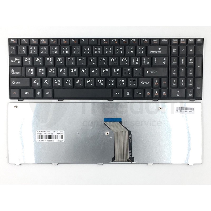 KEYBOARD IBM-LENOVO คีย์บอร์ด Lenovo IDEAPAD G560 565 ไทย-อังกฤษ ...