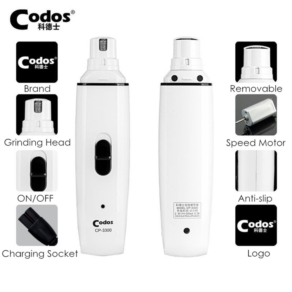 Codos CP-3300 มืออาชีพสัตว์เลี้ยงไฟฟ้าสุนัขแมวเล็บ | Shopee Thailand