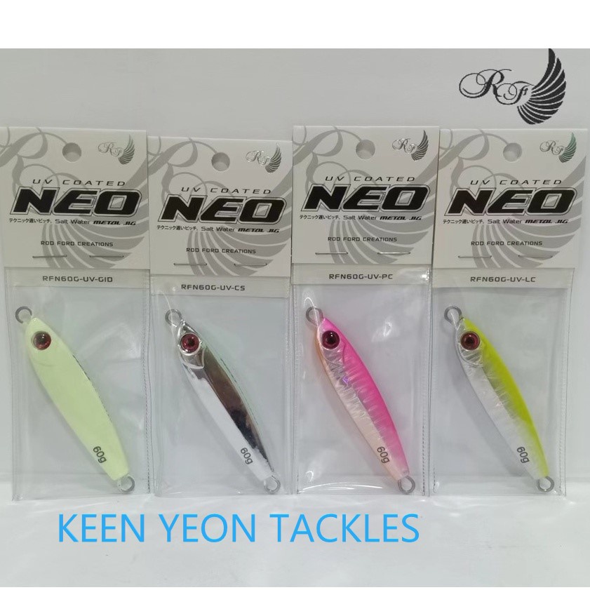 Rod FORD NEO UV COATED SALTWATER METAL JIG ( 20g/40g/60g ) | Shopee ...