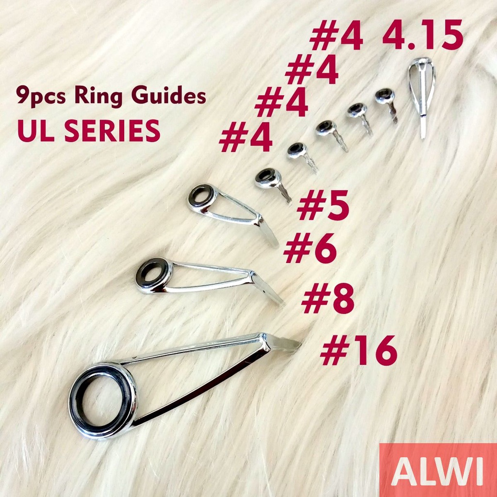 [ 1 ชุด ] RING GUIDE UL K-SERIES (Ultra Light Rod) ~ 1 UL Rod Leg Hole ...