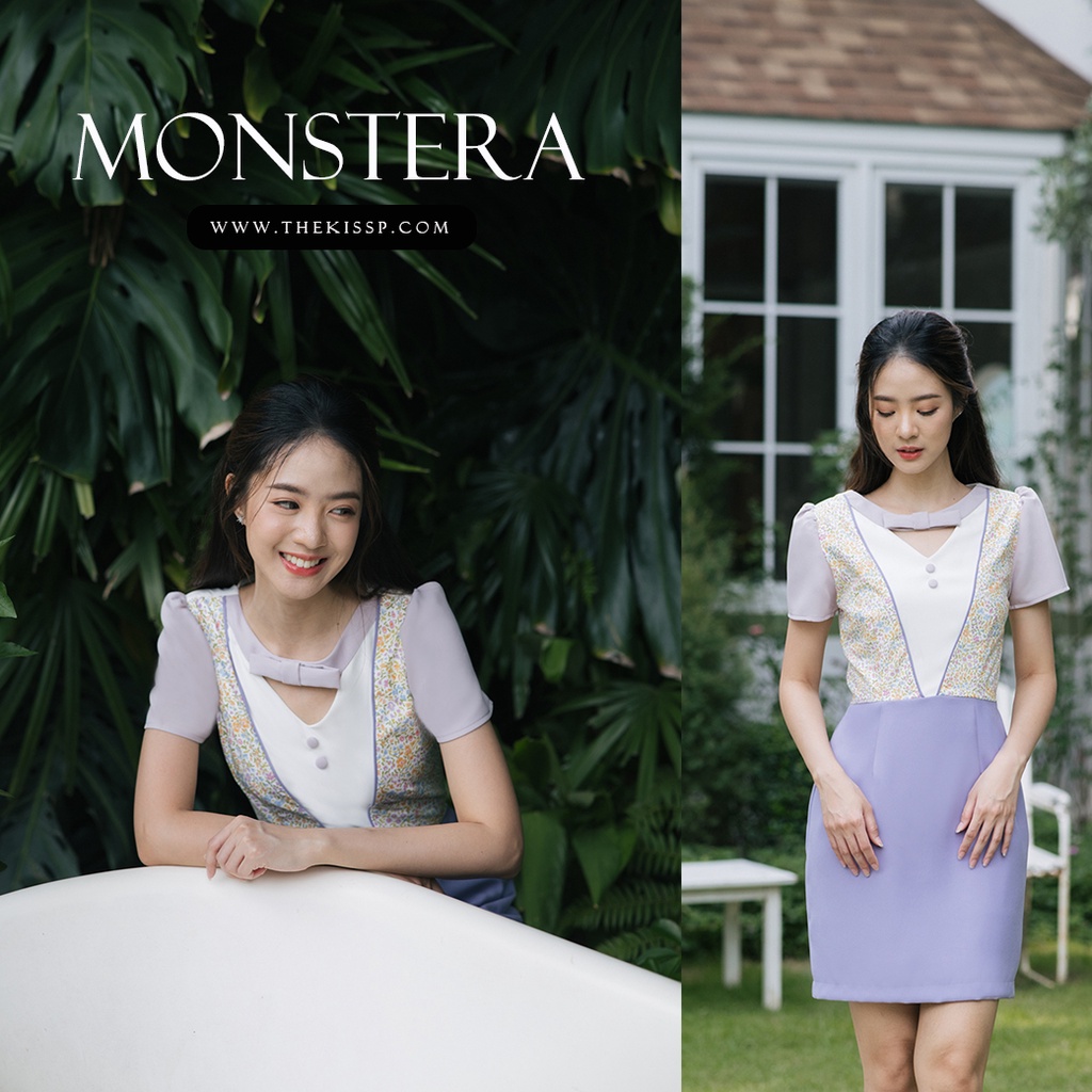 SHP377 MONSTERA'dress Lot ||(THEKISSP. LIMITED PRINT) | Shopee Thailand