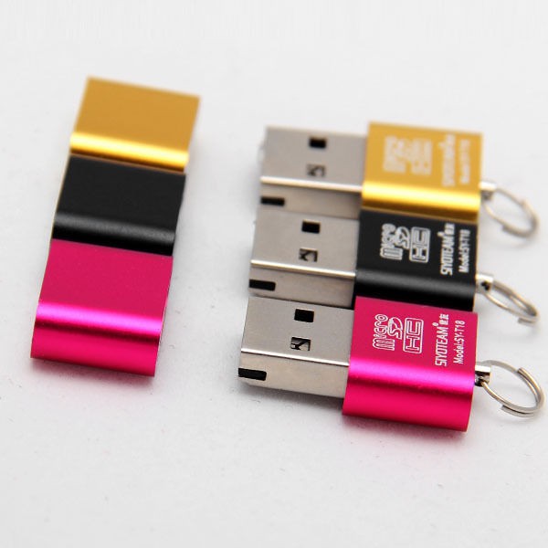 Micro SD TF Mini USB 2.0 High Speed T-Flash Memory Card Reader Adapter ...