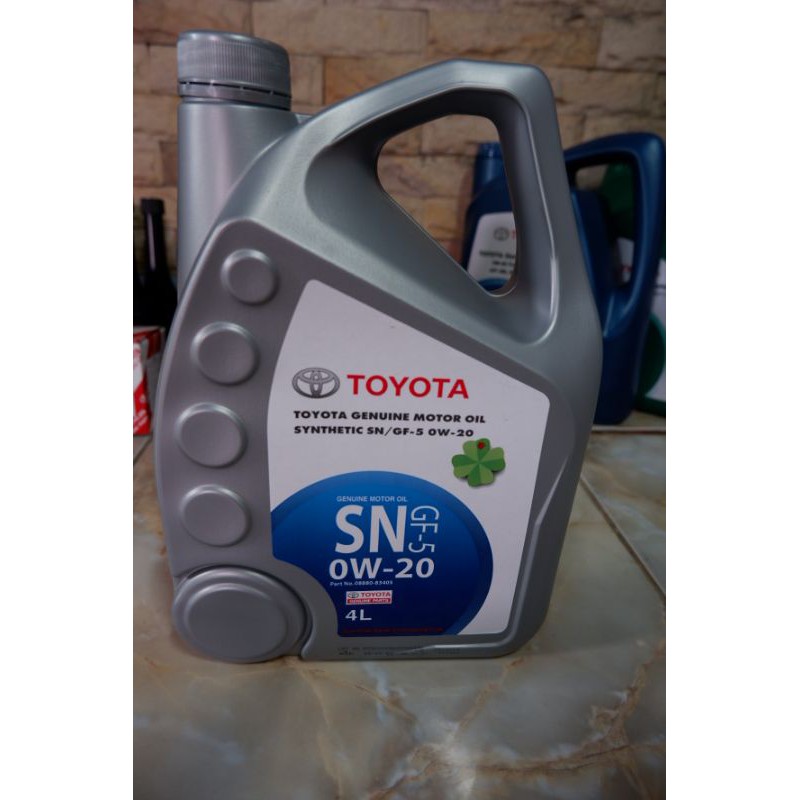 น้ำมันเครื่องโตโยต้า 0W-20 SN ขนาด 4 ลิตร | Shopee Thailand