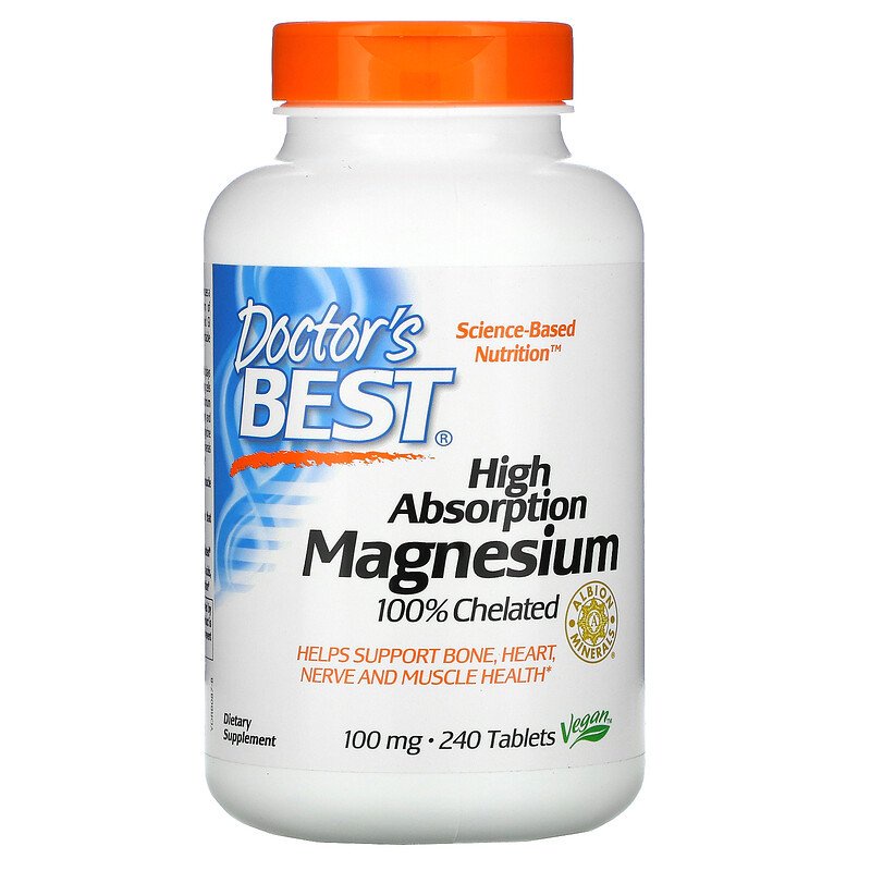 [Exp2026] Doctor's Best High Absorption Magnesium 100% Chelated with ...