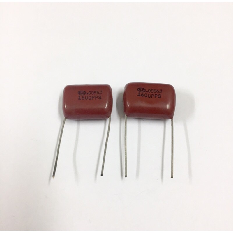 5ชิ้น 0.0056UF 1600V 562J=5.6NF ขาห่าง20mm. ไม่ล่าคาปาซิเตอร์ capacitor ...