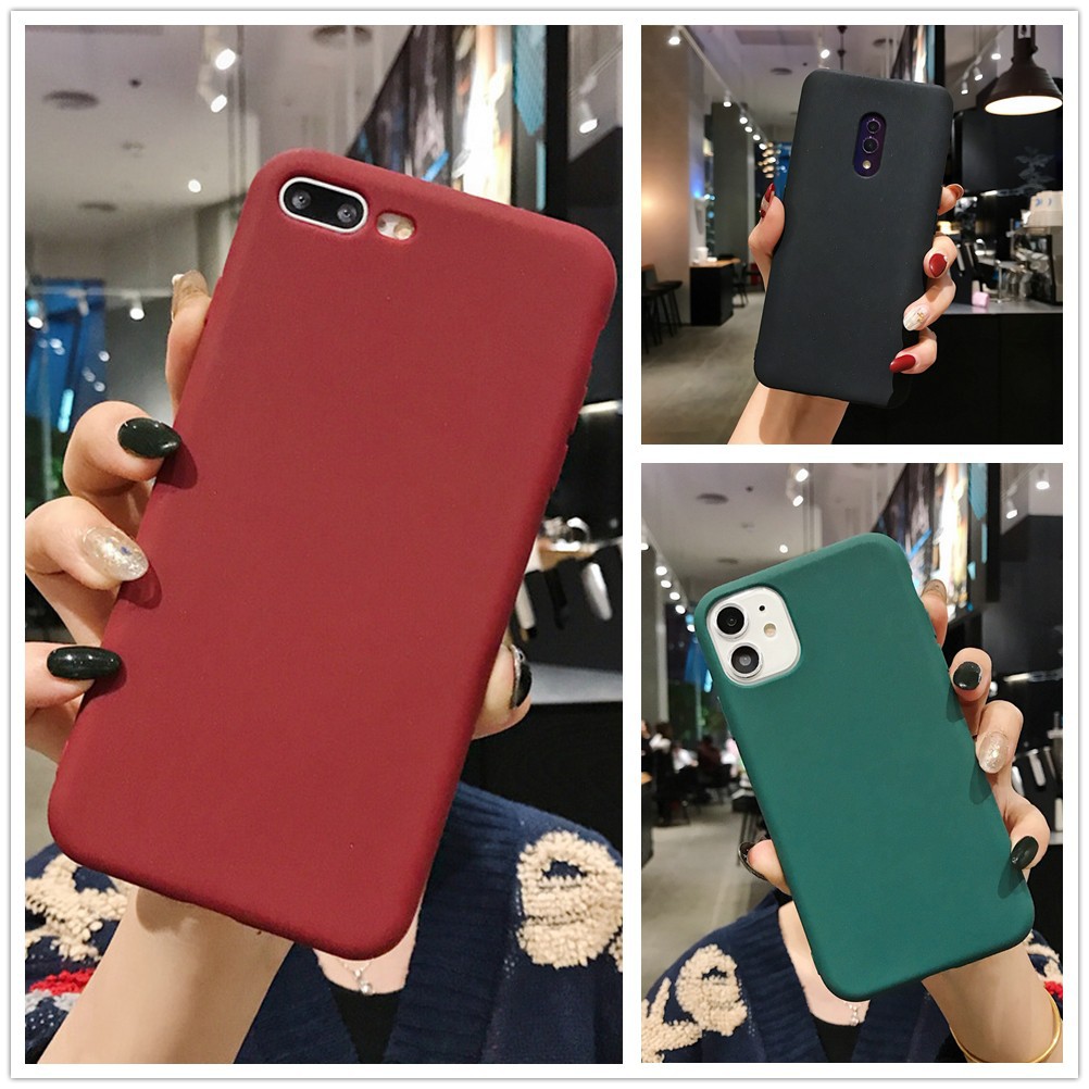 เคสมือถือ สีพื้น แบบนิ่ม สีขนม สำหรับ Huawei Y9 Y9s Y7 Y6s Y6 Y6P Y5 ...
