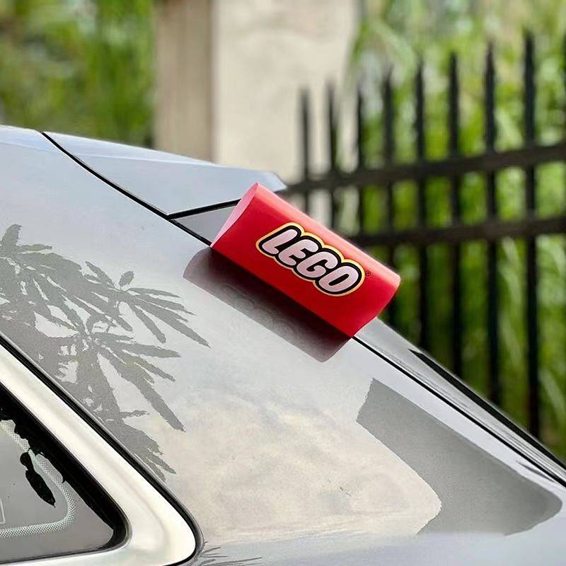 Car Exterior Decoration Washed Mark Stick Label Lego Creative Bumper ...