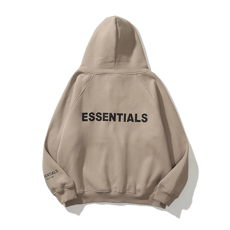 Fog Sweatshirt ผู้ชายฤดูใบไม้ผลิและฤดูใบไม้ร่วงบาง Terry Essentials ซิป ...