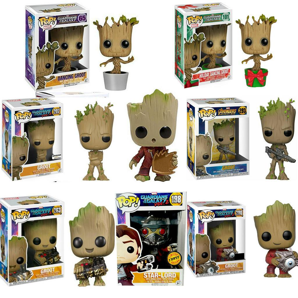 Funko Pop! โมเดลฟิกเกอร์ Guardians of the Galaxy Groot Star-Lord ของ ...