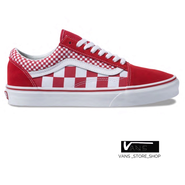 VANS OLD SKOOL MIX RED SNEAKERS สินค้ามีประกันแท้ | Shopee Thailand