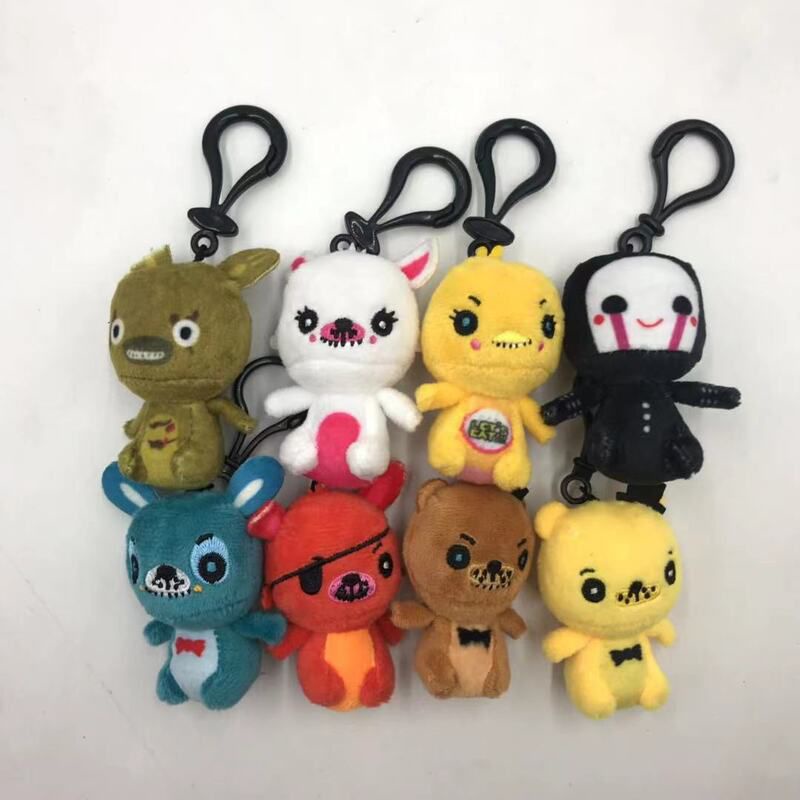 10cm FNAF Five Nights At Freddy's Security Breach Mini Plush Keychains ...