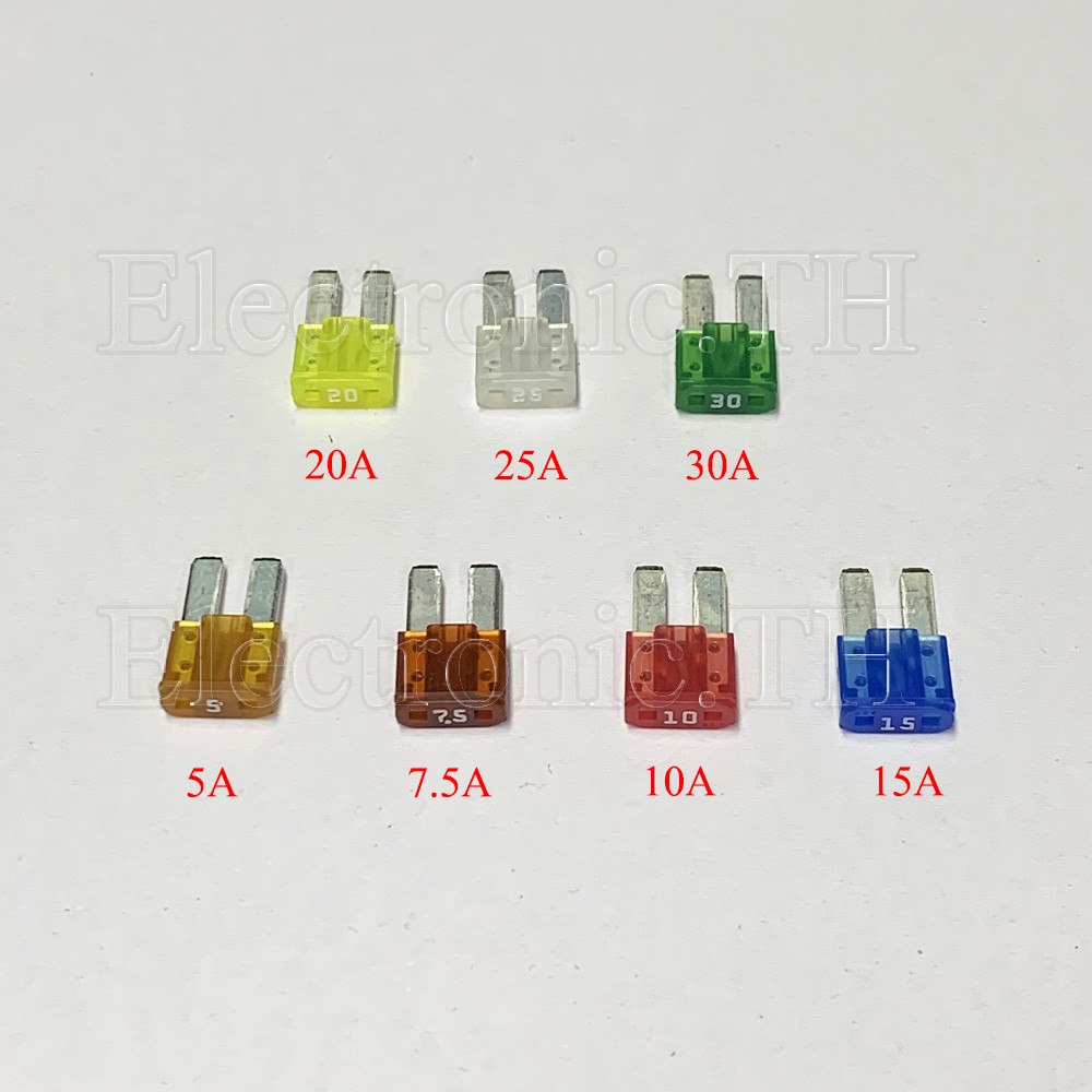 M2 Fuse ฟิวส์รถยนต์ ฟิวส์เสียบเล็ก ยี่ห้อPacific | Shopee Thailand