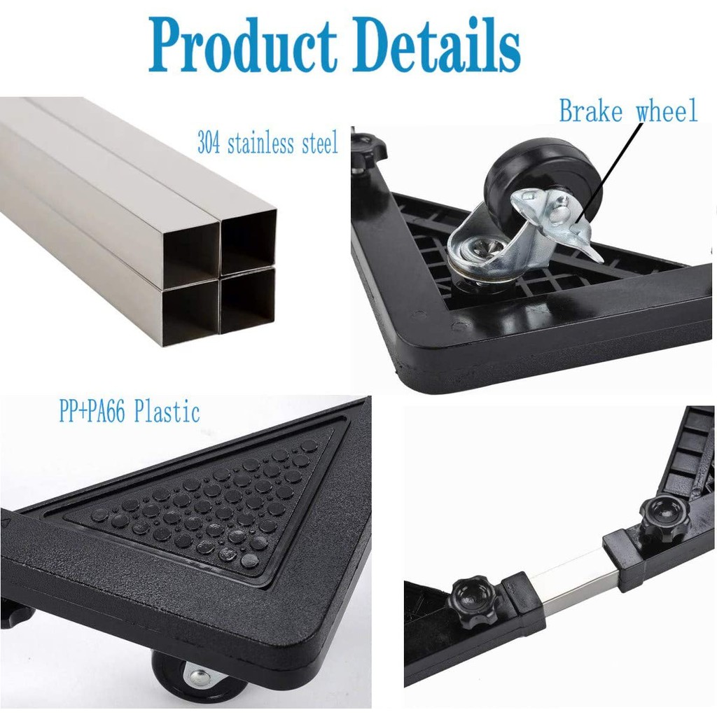 Multifunctional Movable Type ฐานรองตู้เย็น แบบล้อเลื่อน สำหรับเคลื่อน ...