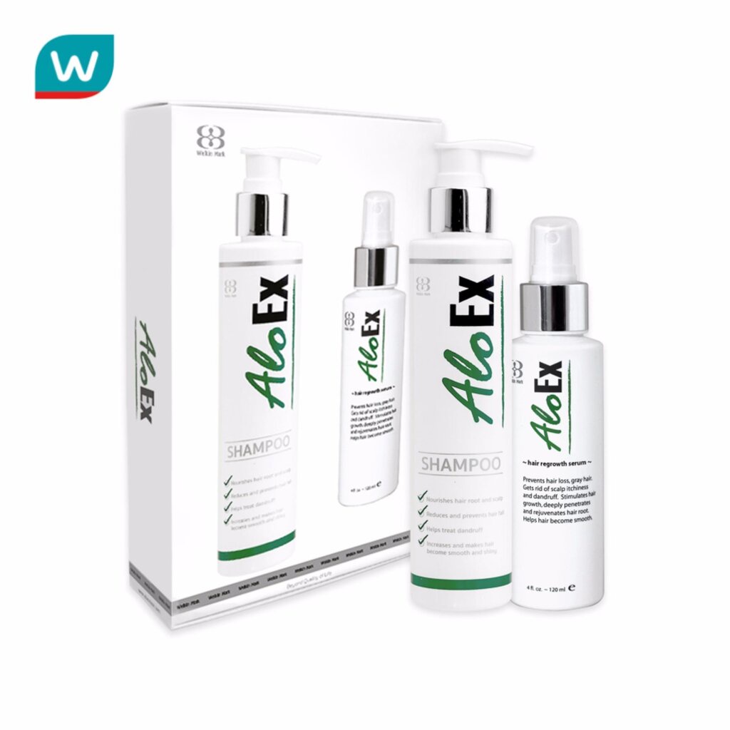 AloEx แชมพู และ เซรั่มบำรุงรากผม อโลเอ็กซ์ | Shopee Thailand