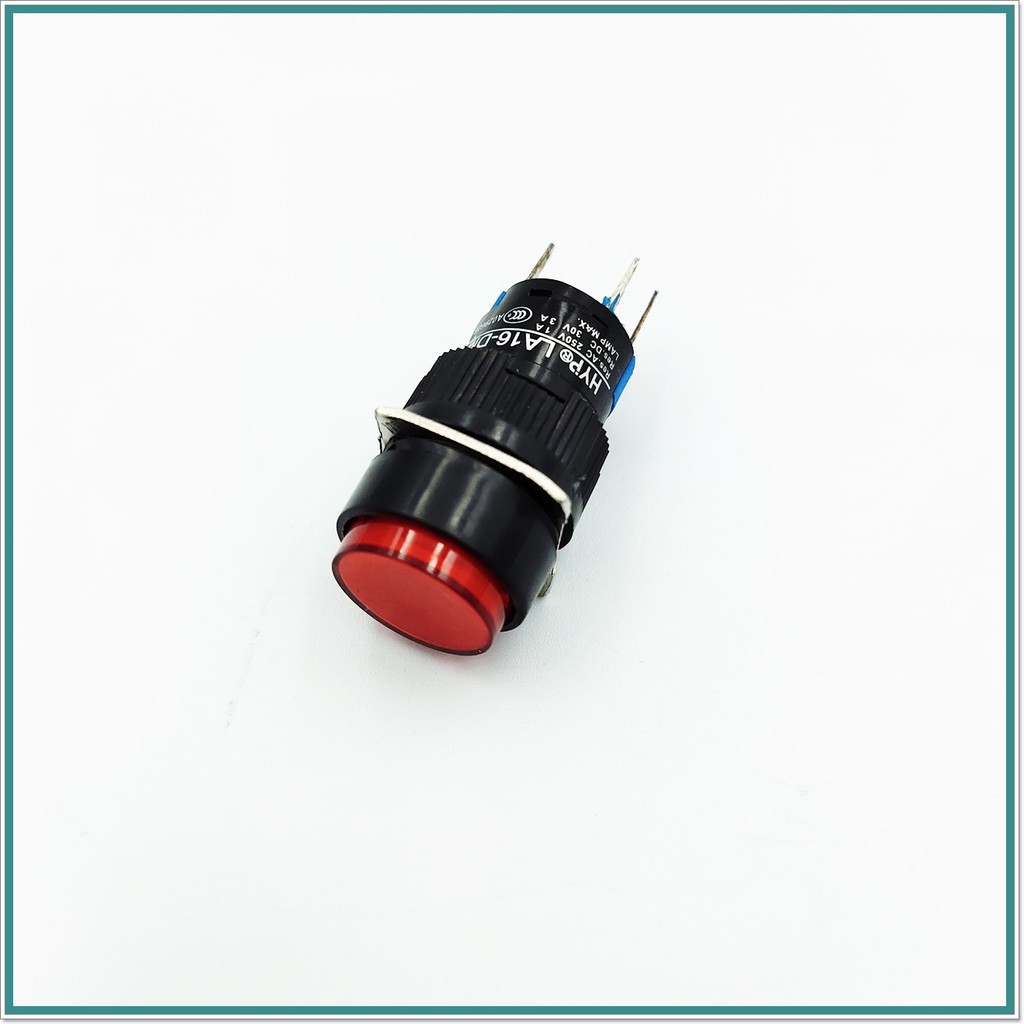 MODEL:LA16Y-11D PUSH BUTTON LAMP SWITCH 16MM.สวิตซ์ปุ่มกดกลมมีแลมป์16มิล,กดติดปล่อยดับ VOLTS ...