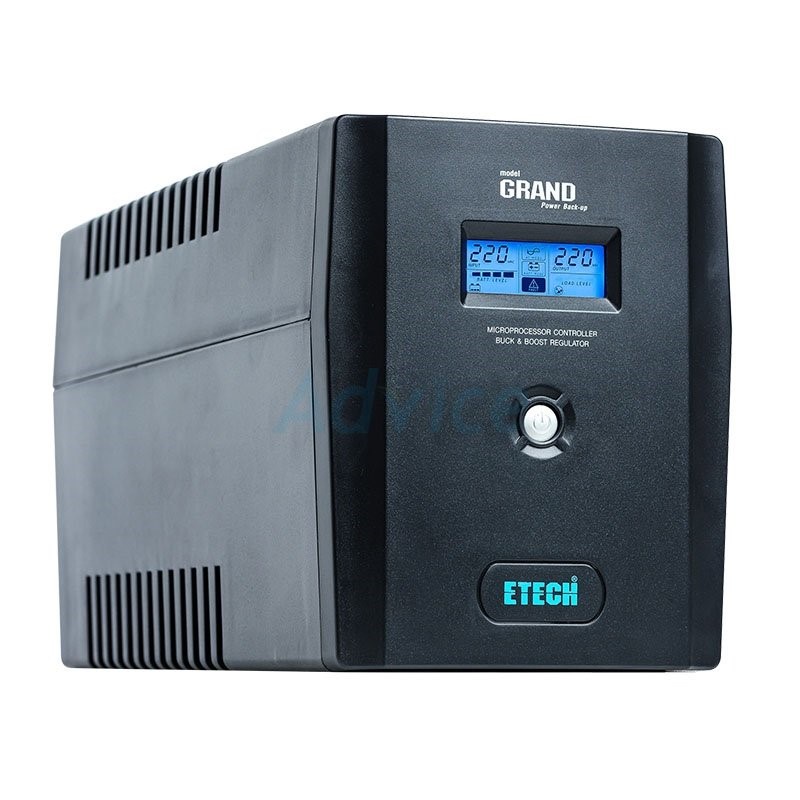 UPS 1200VA ETECH Grand By ZIRCON ประกัน 2Y เครื่องสำรองไฟ | Shopee Thailand