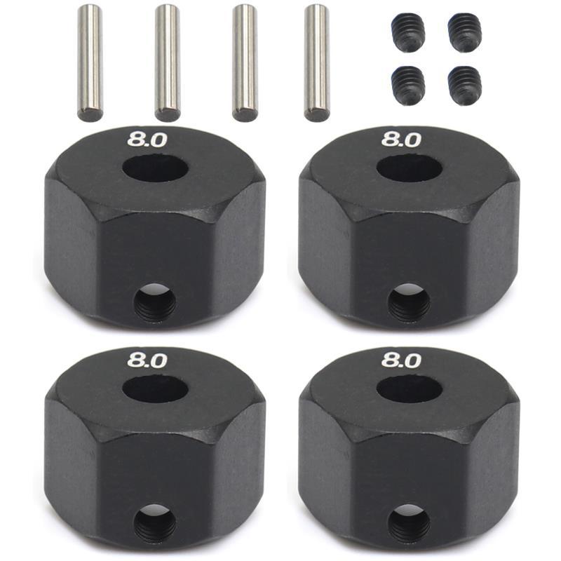 4Pcs 12MM Wheel Hex Hub for 1/10 RC Crawler Axial SCX10 Traxxax Trx4 ...