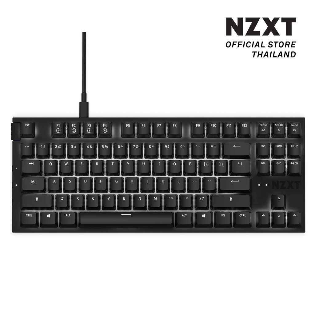 NZXT KEYBOARD FUNCTION TENKEYLESS WHITE/BLACK | Shopee Thailand
