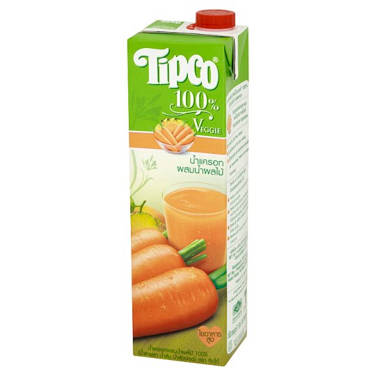 ราคาพิเศษ!! ทิปโก้ น้ำแครอทผสมน้ำผลไม้ 100% 1 ลิตร Tipco 100% Carrot & Mixed Fruit Juice 1L ...