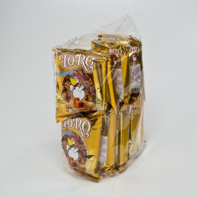 สินค้าขายดี💯 TORO โตโร ซุปเปอร์คาราเมล ข้าวโพดอบกรอบ ขนาด 18กรัม/ถุง ยก ...