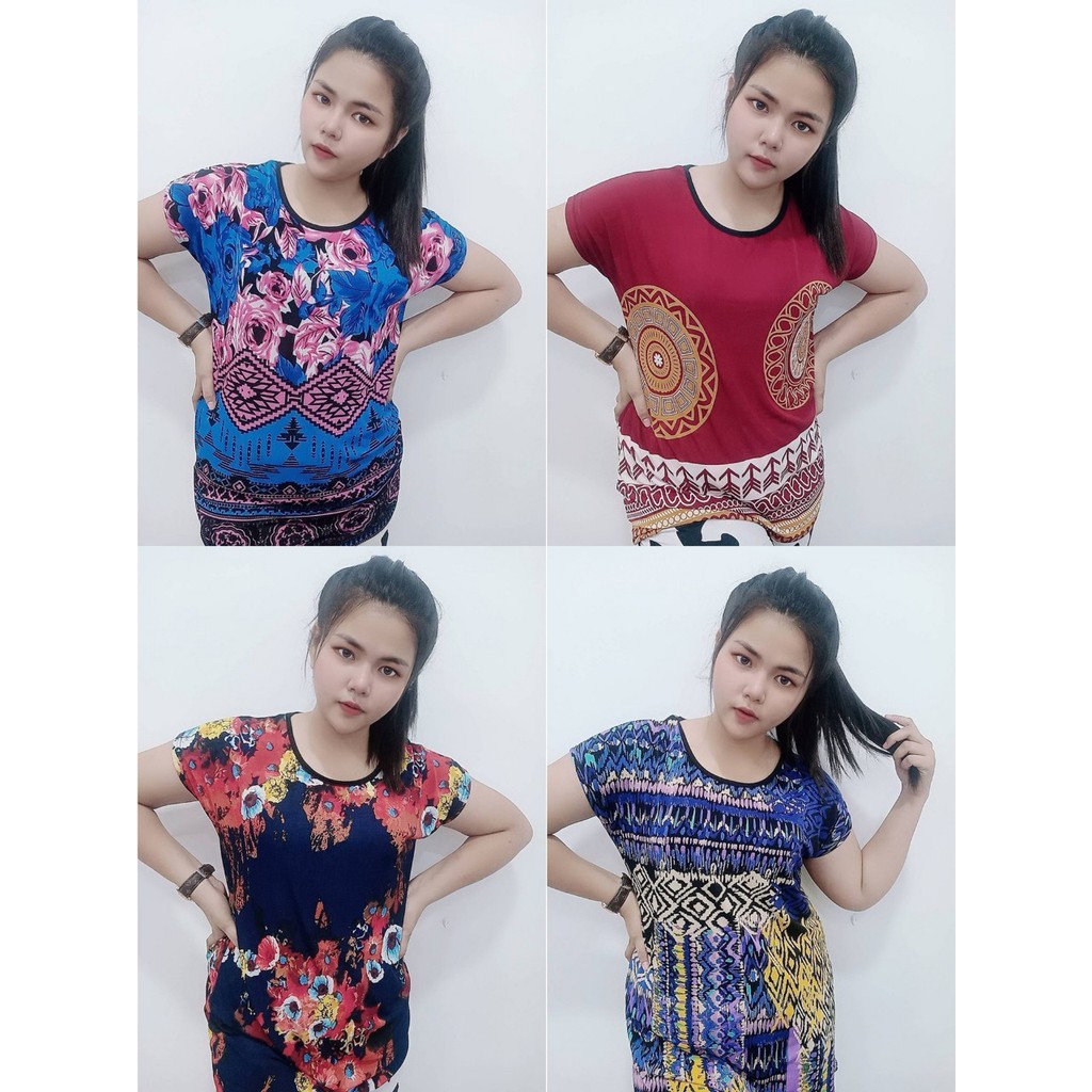 ES2020 เสื้อคนแก่ เสื้อผู้สูงอายุ เสื้อผู้หญิง ผ้าเด้ง ใส่สบาย ไม่ร้อน | Shopee Thailand